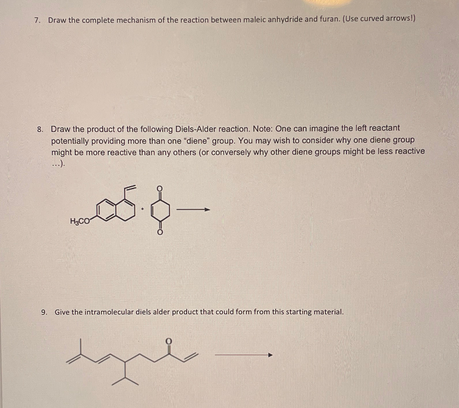 Solved Draw the complete mechanism of the reaction between | Chegg.com