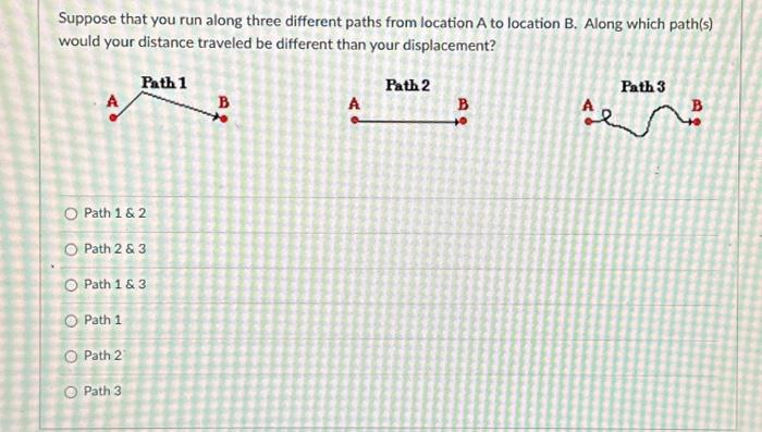 Solved Suppose that you run along three different paths from | Chegg.com