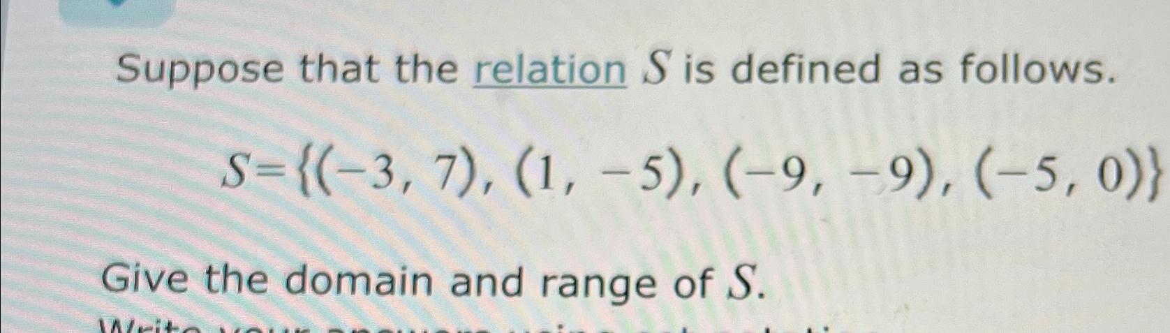 Solved Suppose that the relation S ﻿is defined as | Chegg.com
