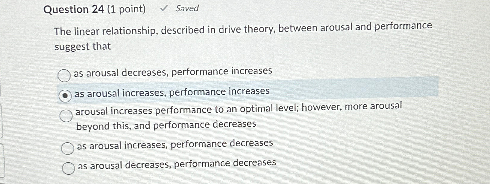 Solved Question 24 (1 ﻿point) ﻿SavedThe linear | Chegg.com