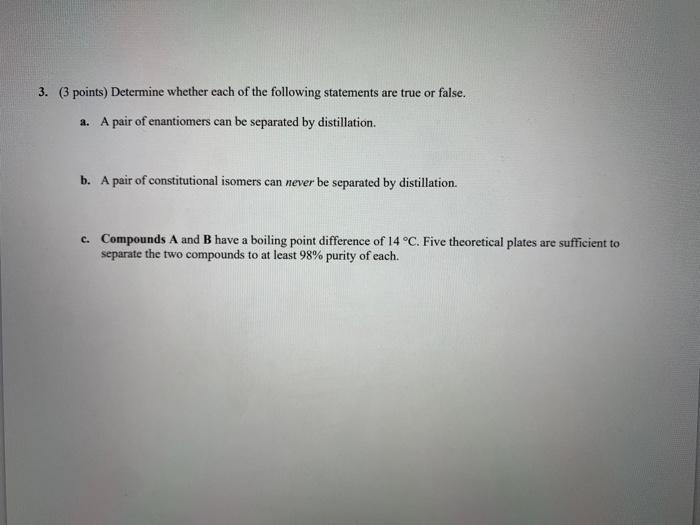 Solved 3. (3 points) Determine whether each of the following | Chegg.com