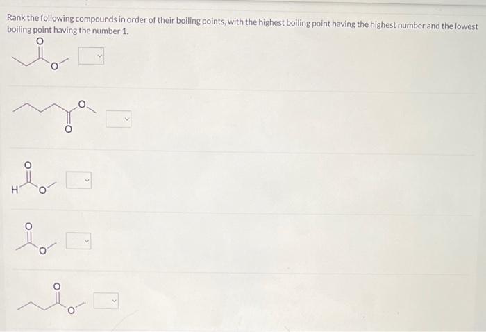 Solved Select the compound below that you would expect to | Chegg.com