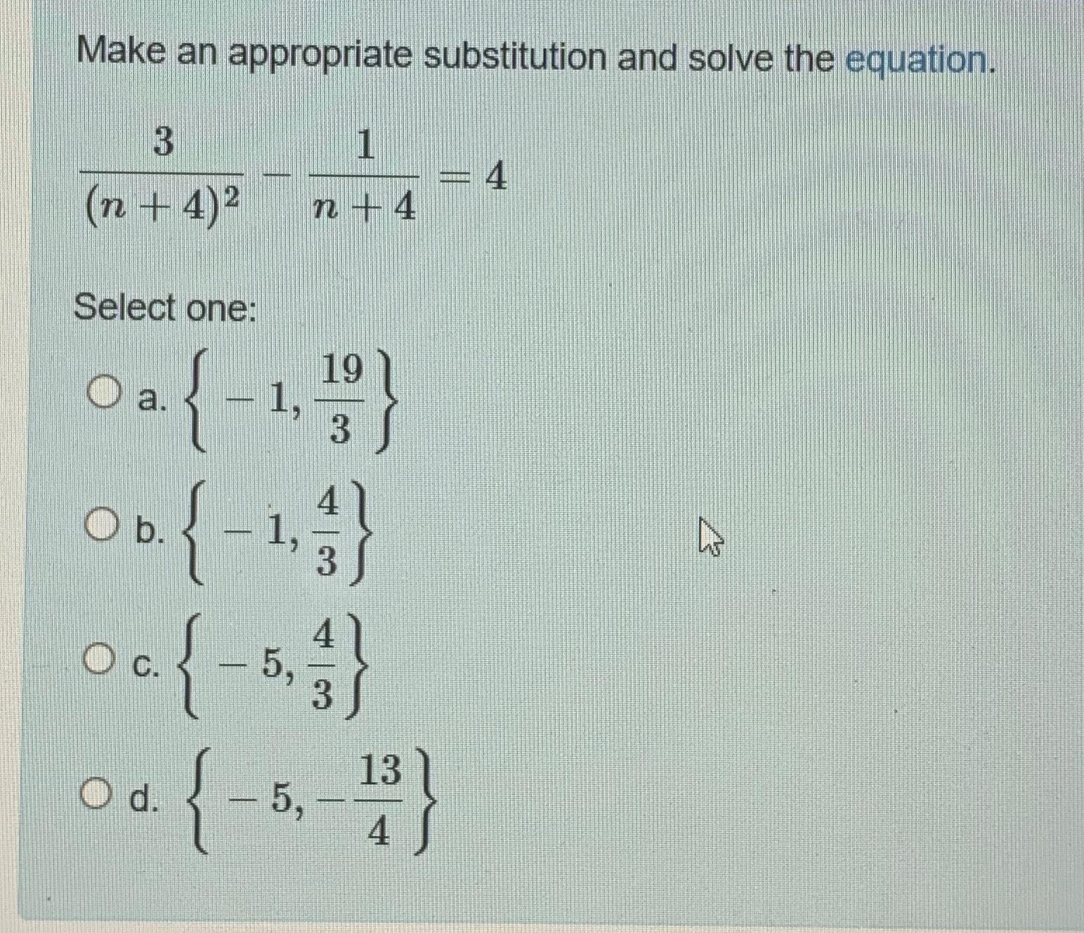 Solved Make an appropriate substitution and solve the | Chegg.com