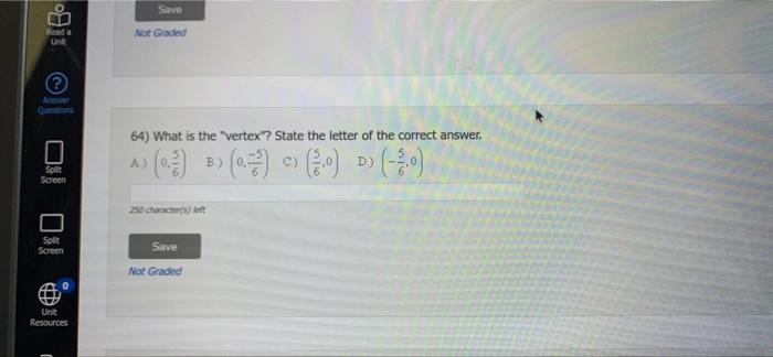Solved Course: MATH Advanced Math Unit: Unit 10: Second | Chegg.com Solved Course: MATH Advanced Math Unit: Unit 10: Second | Chegg.com