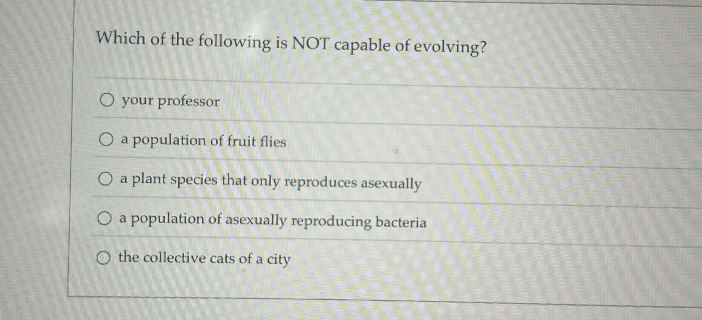 Solved Which of the following is NOT capable of | Chegg.com
