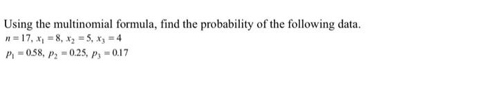 Solved Give the mean of the following probability | Chegg.com