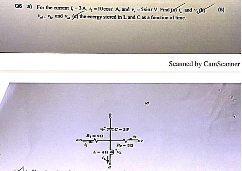 Solved a) For the current \\( i_{1}=3 \\mathrm{~A}, i_{2}=10 | Chegg.com