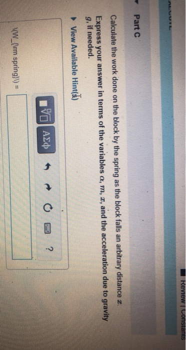 Solved Consider a hanging spring of negligible mass that | Chegg.com