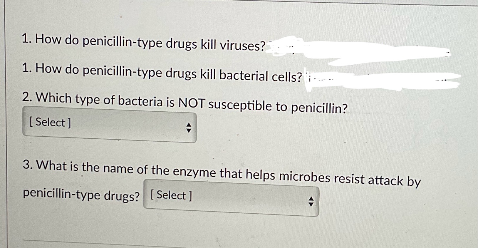 Solved How do penicillin-type drugs kill viruses?How do | Chegg.com