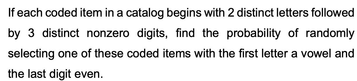 Solved If each coded item in a catalog begins with 2 | Chegg.com