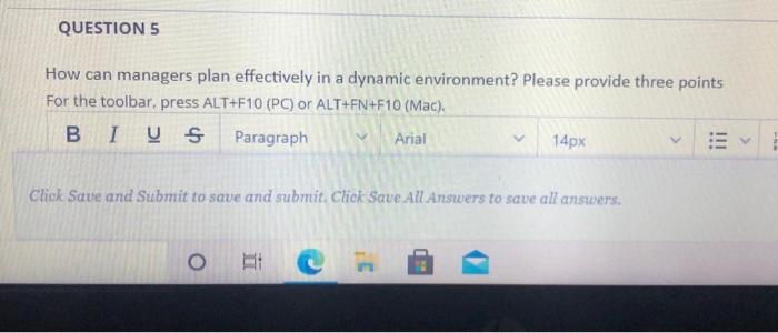 Solved QUESTIONS How can managers plan effectively in a | Chegg.com