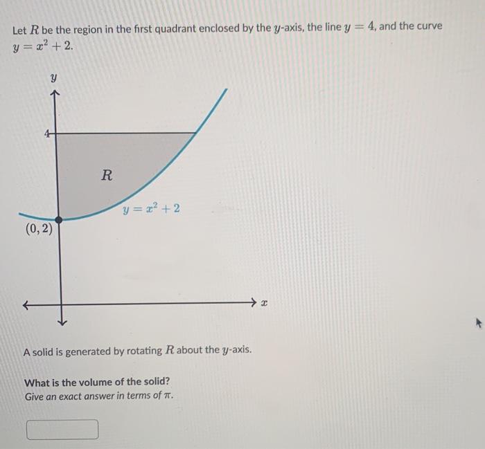 Solved Let R be the region in the first quadrant enclosed by | Chegg.com
