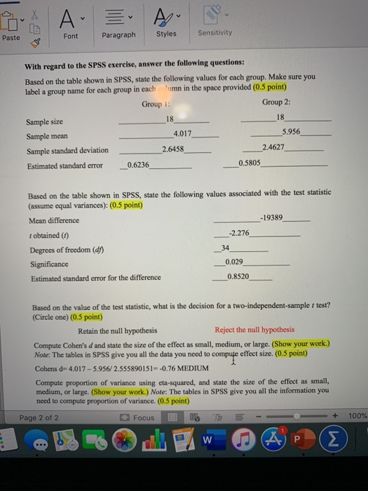 Solved can anyone help me with calculating the eta squared | Chegg.com
