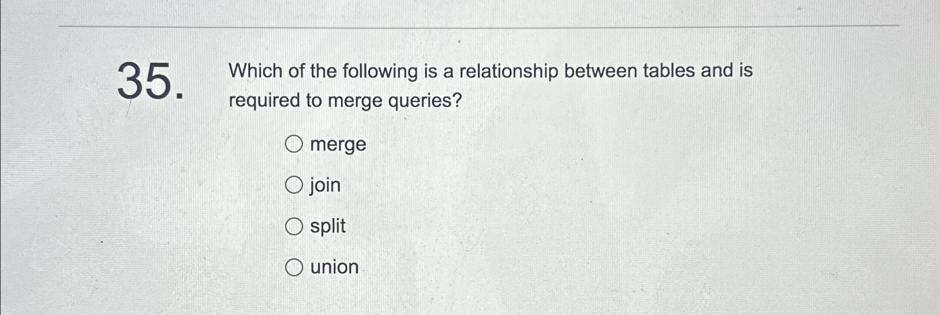 Solved Which of the following is a relationship between | Chegg.com