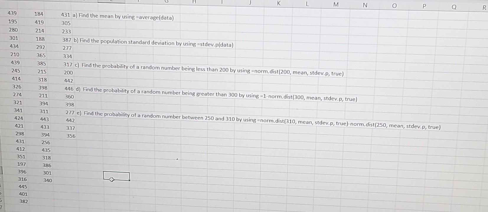 Solved b) Find the population standard deviation by using = | Chegg.com