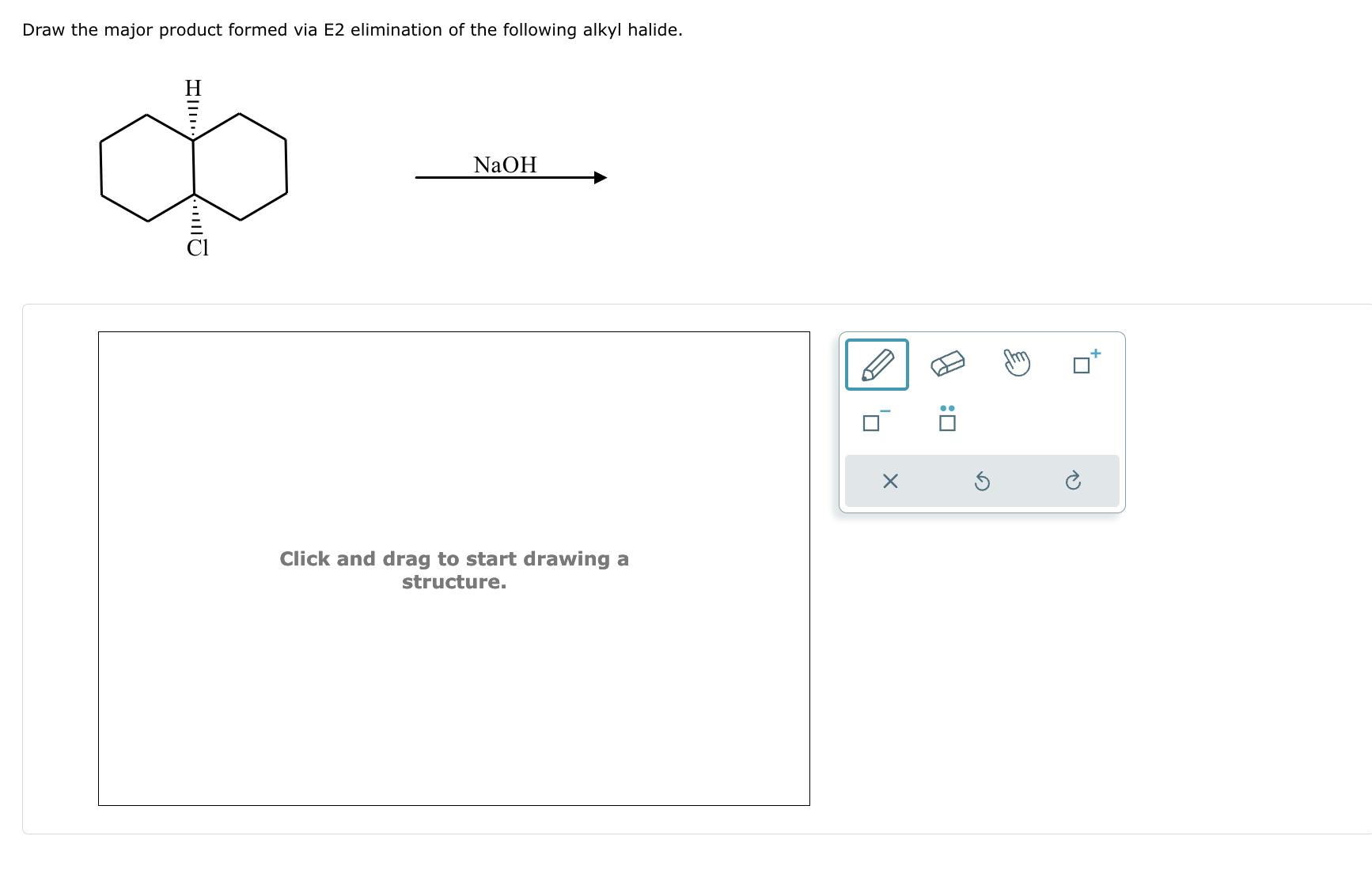 Solved Draw the major product formed via E2 ﻿elimination of | Chegg.com