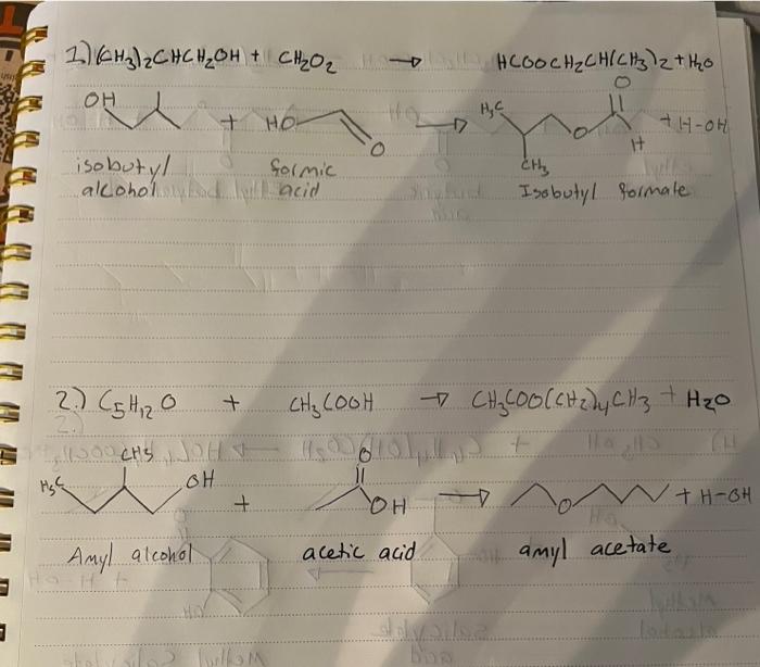 Solved 3.) C2H5OH+CH3CH2CH2COOH CH3(CH2)2COOCH2CH3+1 to | Chegg.com
