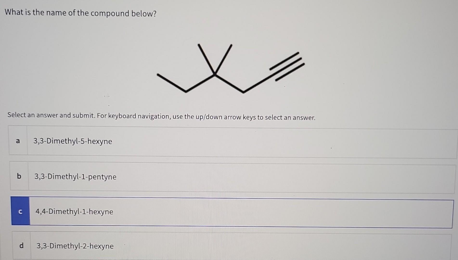[Solved]: What is the name of the compound below? Selec