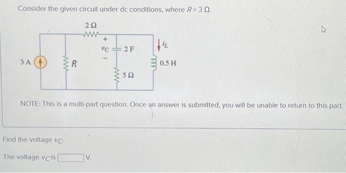 Solved Consider the given circuit under dc conditions, where | Chegg.com