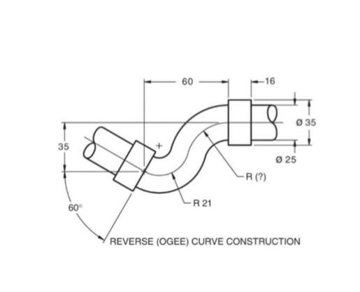Solved VREVERSE (OGEE) CURVE CONSTRUction | Chegg.com