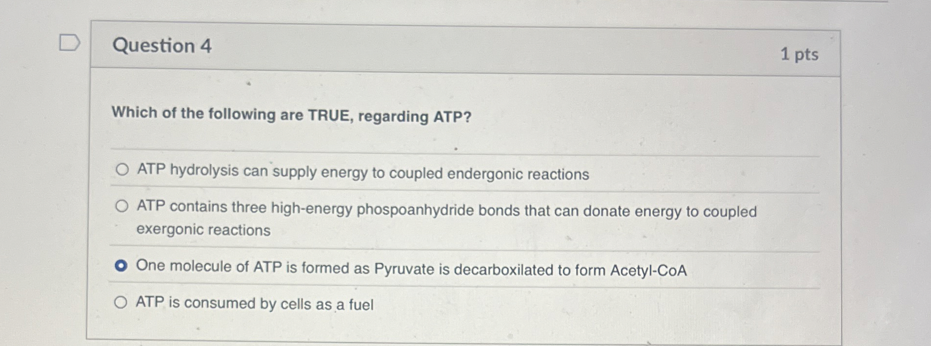 Solved Question 41 ﻿ptsWhich of the following are TRUE, | Chegg.com