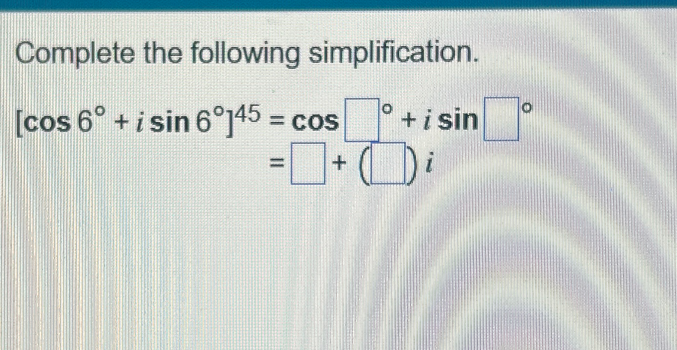 Solved Complete the following | Chegg.com
