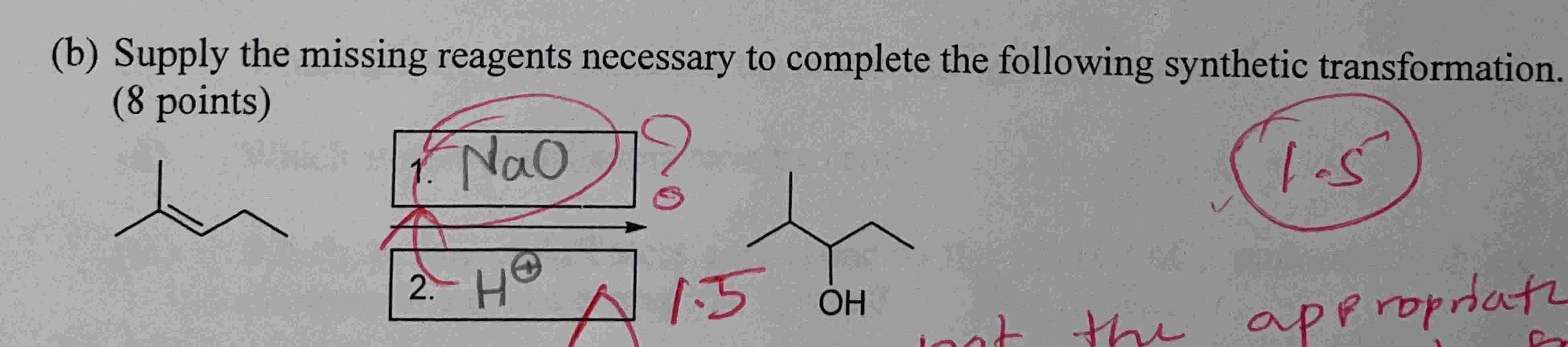 Solved (b) ﻿Supply the missing reagents necessary to | Chegg.com