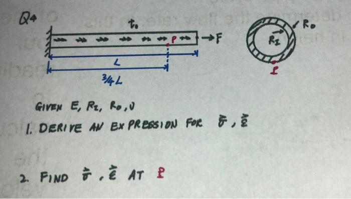 Solved those Ro #P RS L f 3/4L GIVEN E, Rz, Ro, I. DERIVE AN | Chegg.com