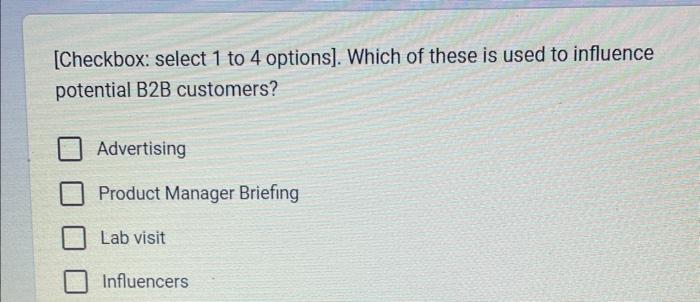 Solved [Checkbox: select 1 to 4 options]. Which of these is | Chegg.com