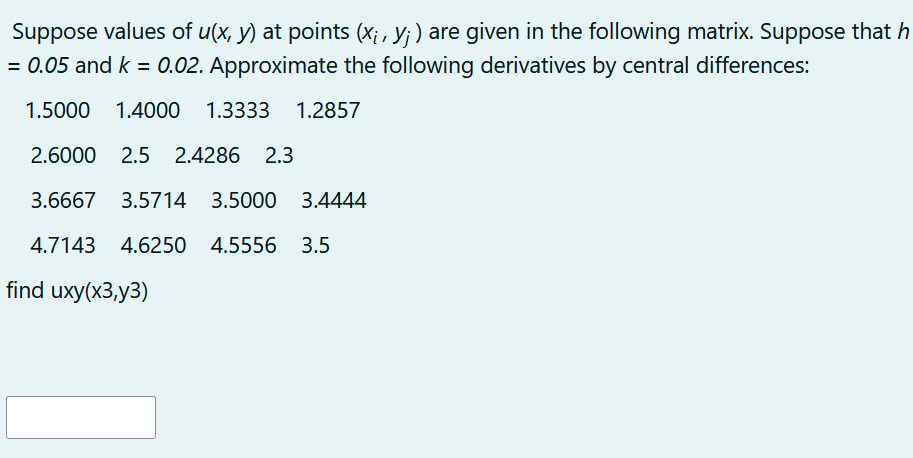 Solved Please provide numeric answer with details Suppose | Chegg.com