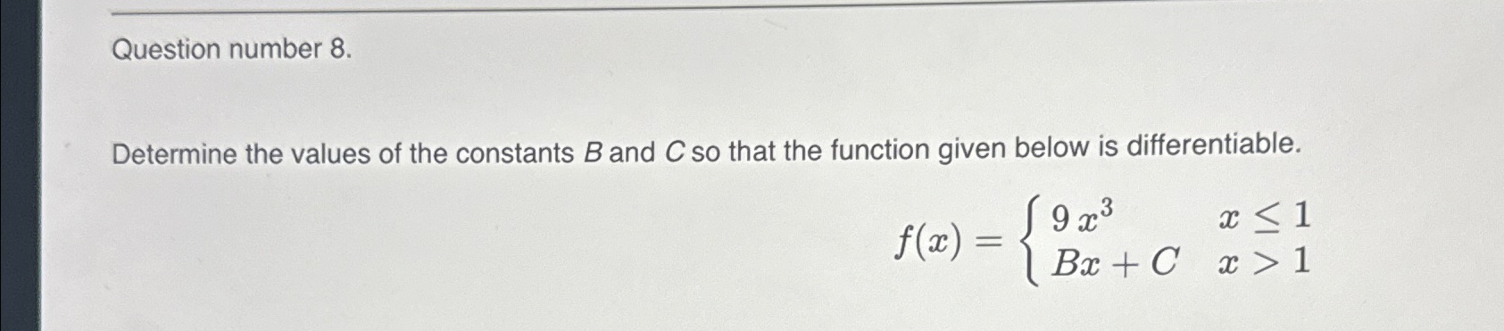 Solved Question number 8.Determine the values of the | Chegg.com