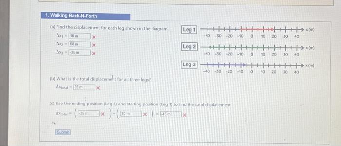 Solved Suppose an object's motion is broken into different | Chegg.com