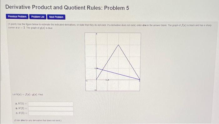 Solved Derivative Product and Quotient Rules: Problem 9 | Chegg.com