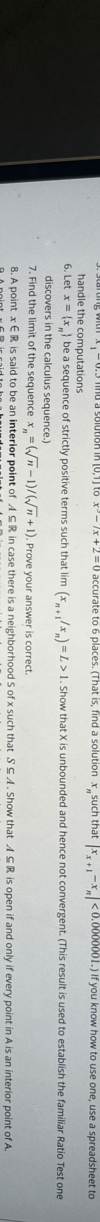 Solved handle the computations6. ﻿Let x={xn} ﻿be a sequence | Chegg.com