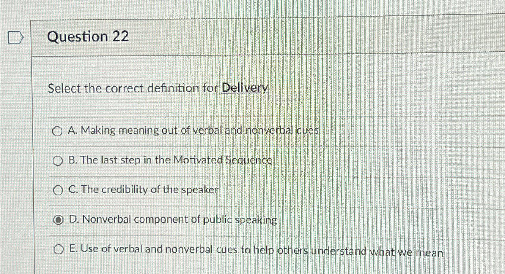 Solved Question 22Select the correct definition for | Chegg.com