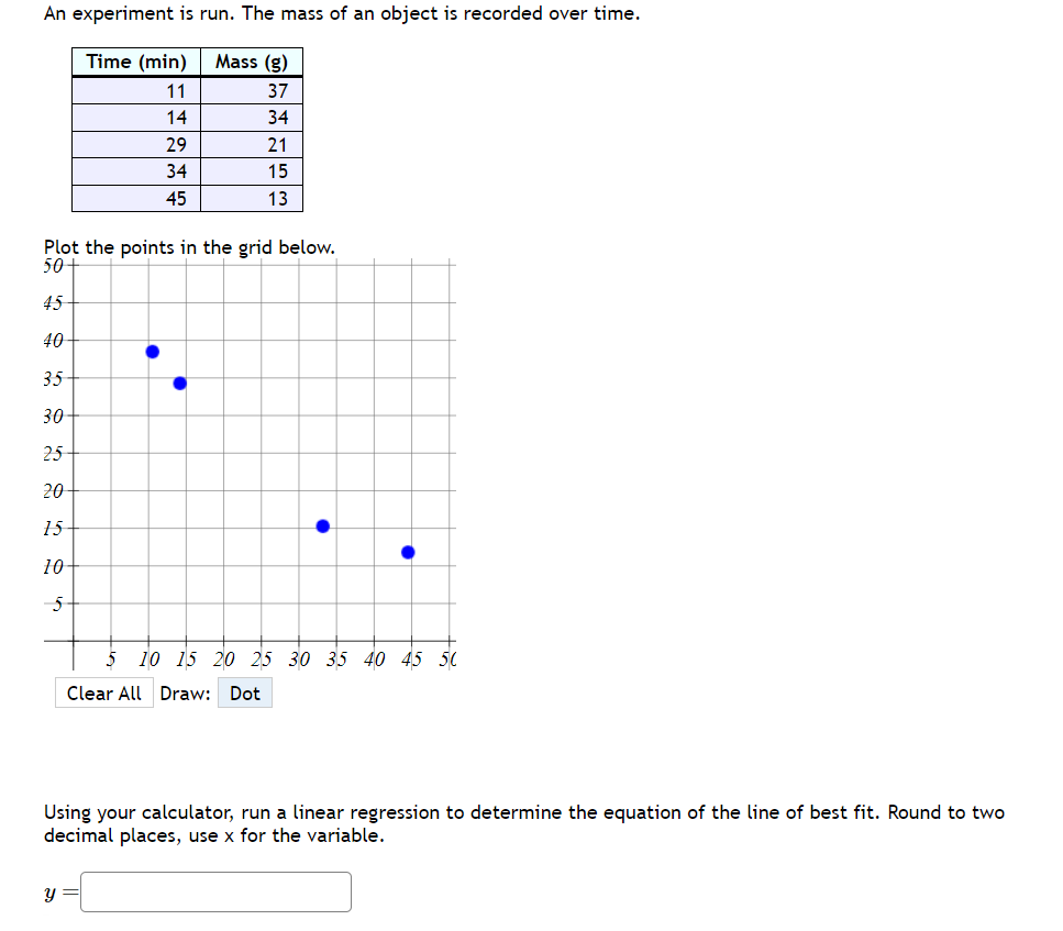 Solved An experiment is run. The mass of an object is | Chegg.com
