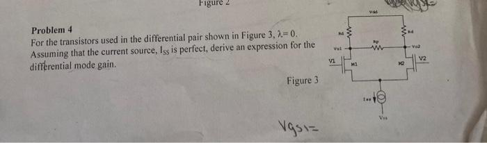 Solved Problem 4 For the transistors used in the | Chegg.com