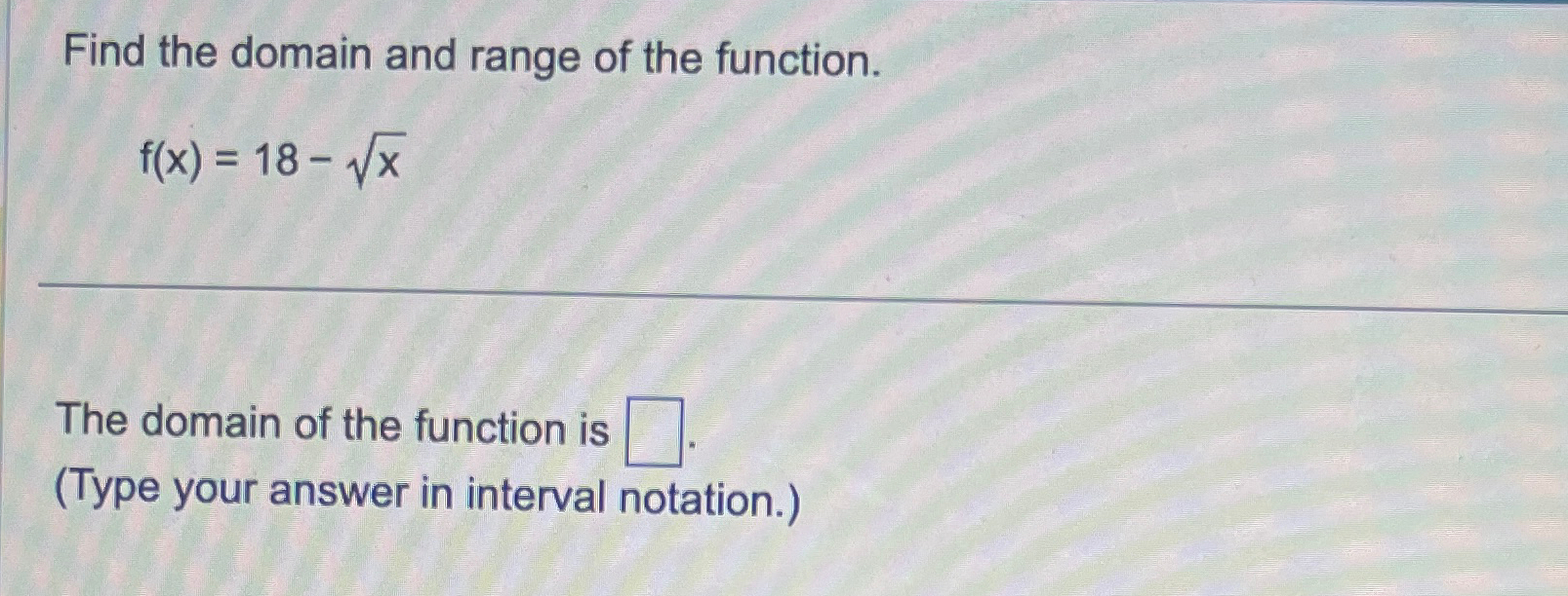 Solved Find the domain and range of the | Chegg.com