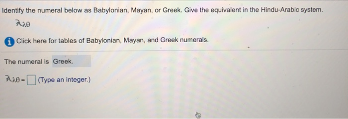 Solved Identify the numeral below as Babylonian, Mayan, or | Chegg.com