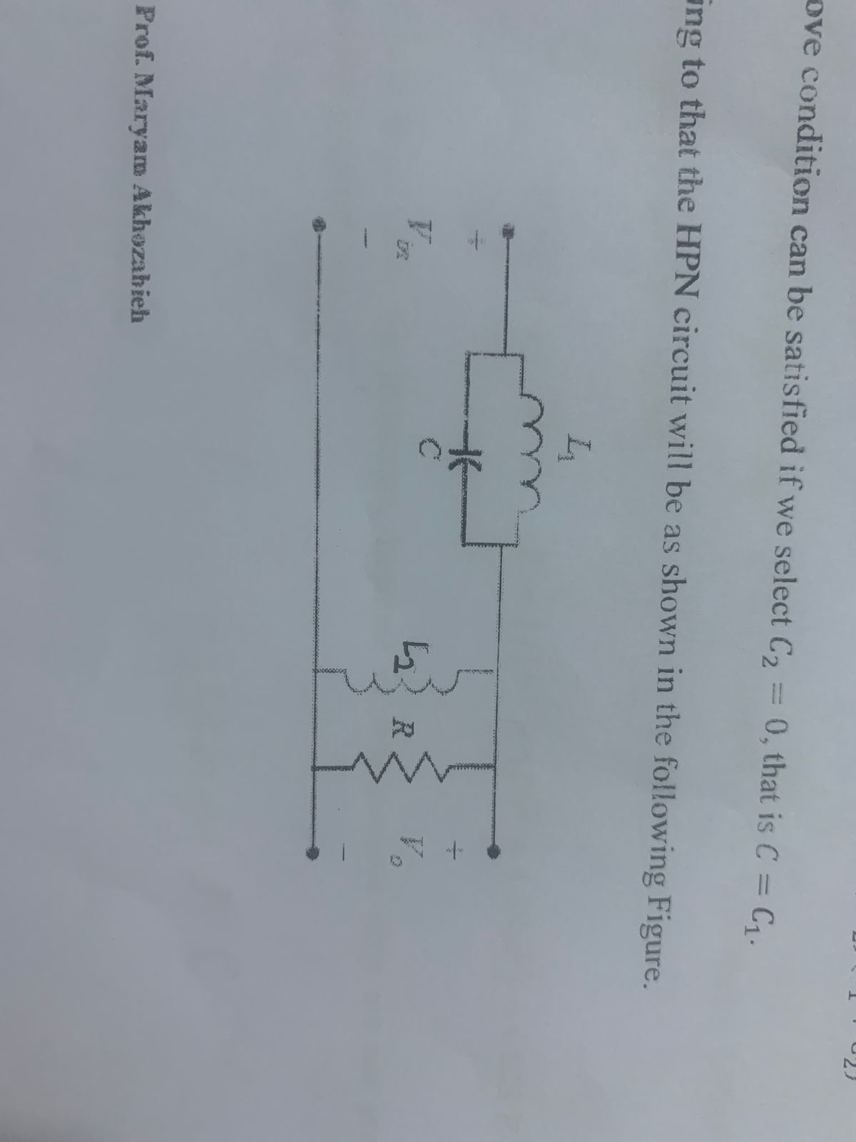 design highpass notch filter passive write code for | Chegg.com