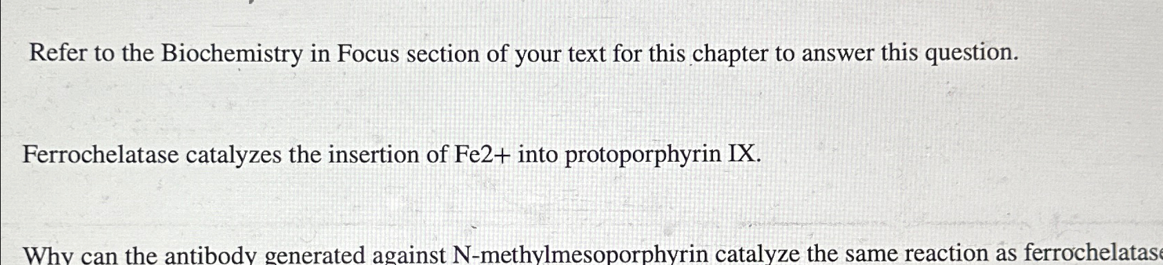 Solved Refer to the Biochemistry in Focus section of your | Chegg.com