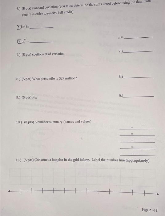 Solved I only need help with questions 6 to 11. I already | Chegg.com