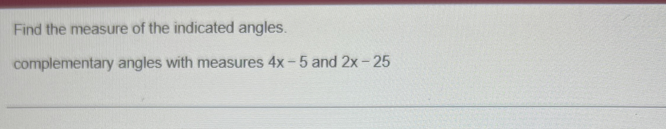 Solved Find the measure of the indicated | Chegg.com