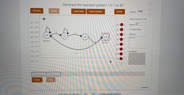 Generate The Repeated Pattern 101 On B7 