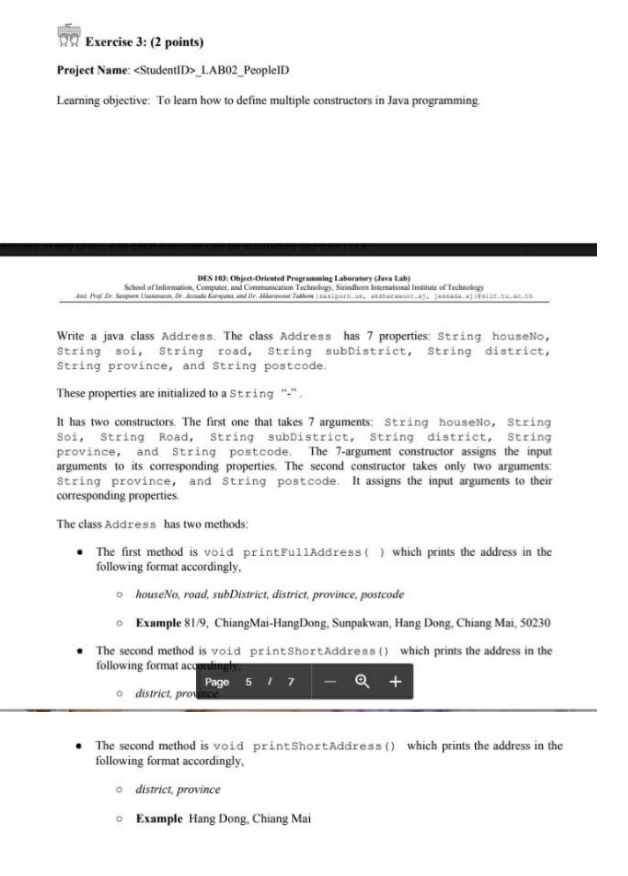 Solved Exercise 3: (2 points) Project Name: LABO2_PeopleID | Chegg.com