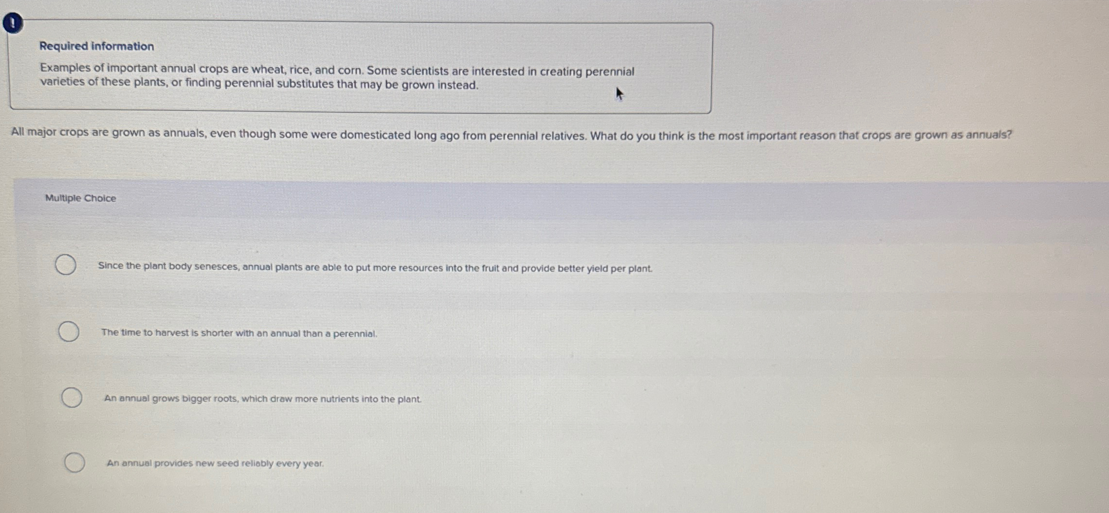 Solved (1)Required informationExamples of important annual | Chegg.com