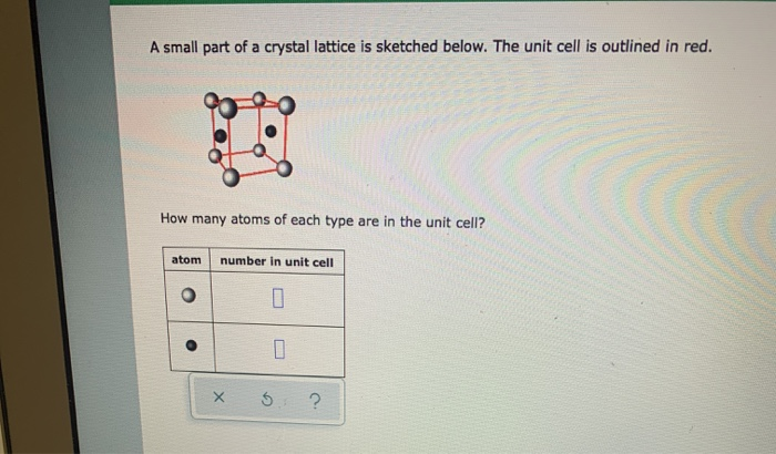 Solved A small part of a crystal lattice is sketched below. | Chegg.com