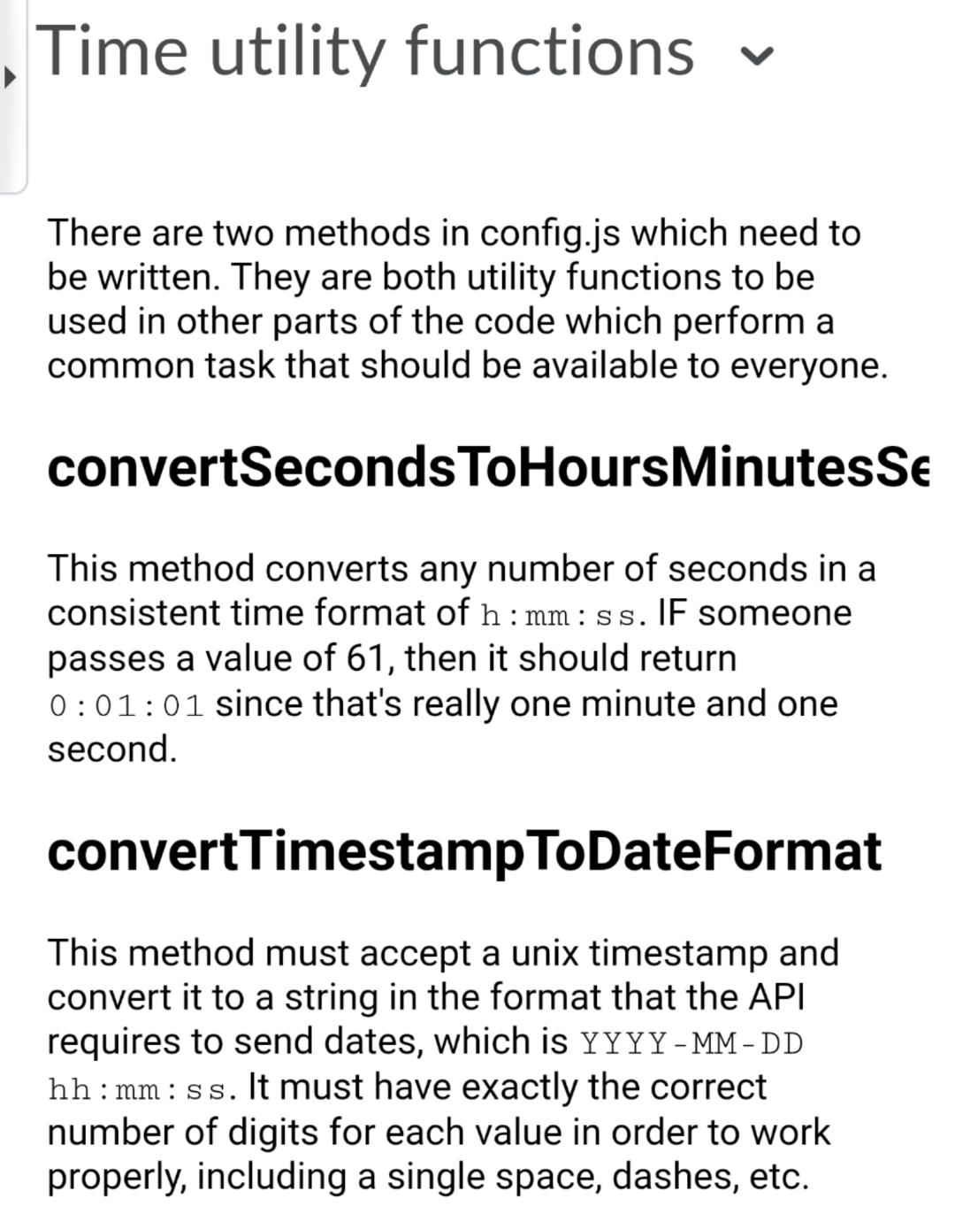 Time Utility Functions There Are Two Methods In