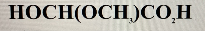 Solved HOCHOCH)CO H | Chegg.com