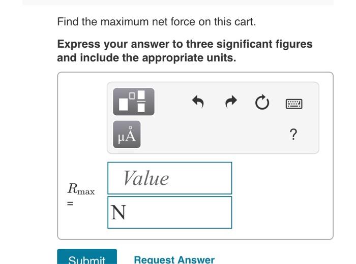 Solved A 5.40 kg experimental cart undergoes an acceleration | Chegg.com
